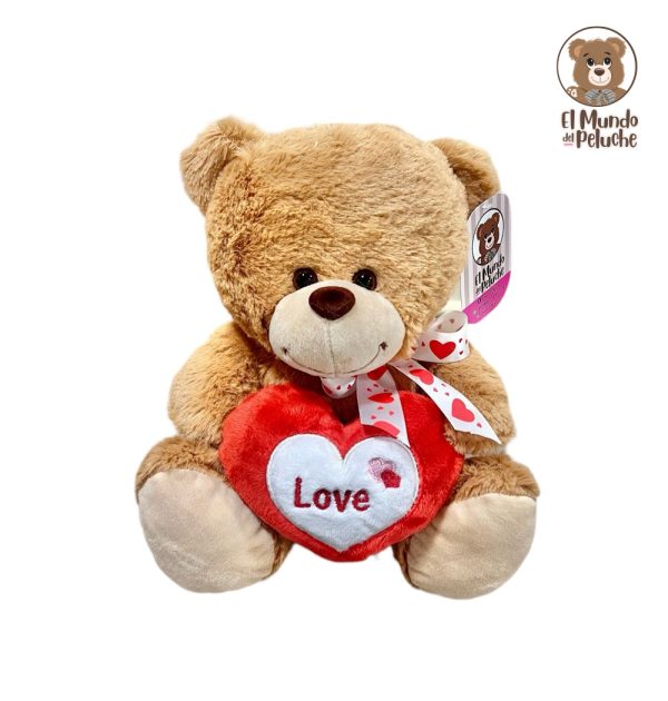 Peluche 25 cm – Oso Corazón SV